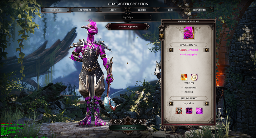 My first: Character creation origin - Divinity Engine Wiki