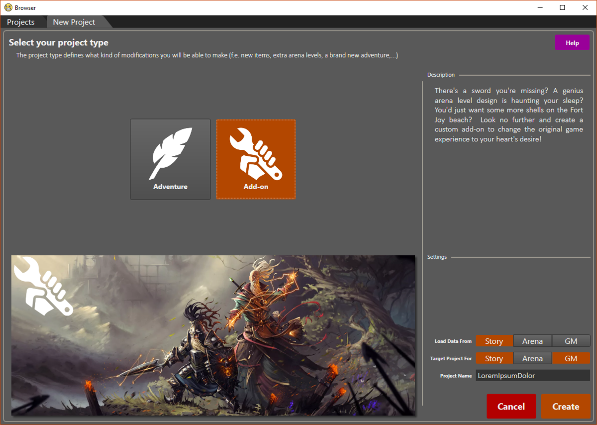 Working with projects - Divinity Engine Wiki
